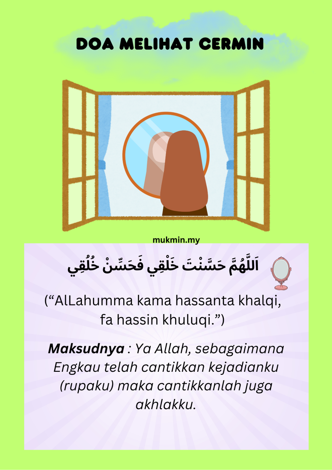 Bacaan Doa Ketika Melihat cermin - MUKMIN.MY