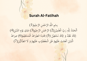 Surah Al-Fatihah : Ayat, Lafaz Rumi dan Maknanya - MUKMIN.MY
